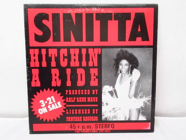 SINITTA / HITCHIN A RIDE / 夜明けのヒッチハイク / イズフォーユー / 見本盤 / SLP-29｜レコラン
